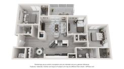 The Easton | 2 Bedroom Apartment Floor Plans & Pricing | The Everlee